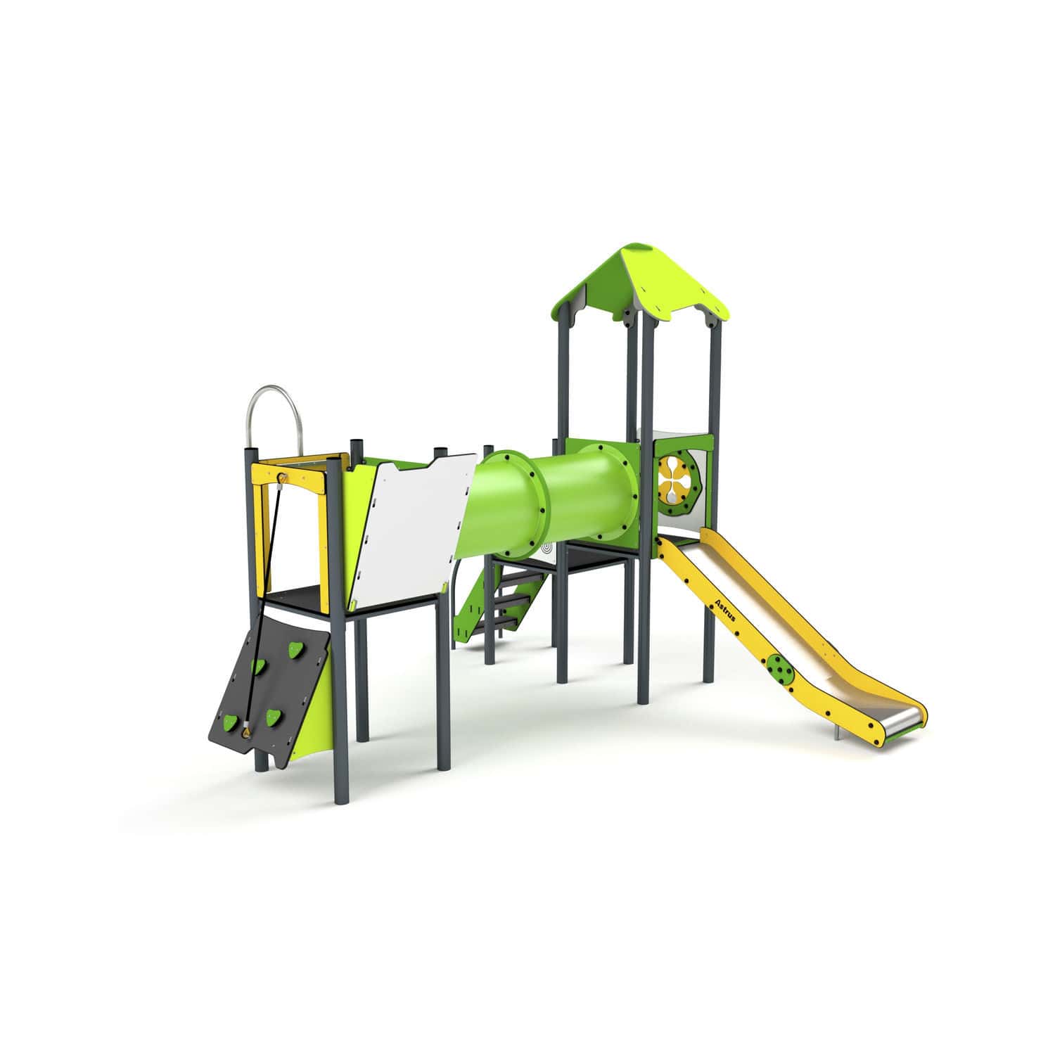 Playground structure - 11041 - Astrus Playgrounds - metal / HDPE / modular