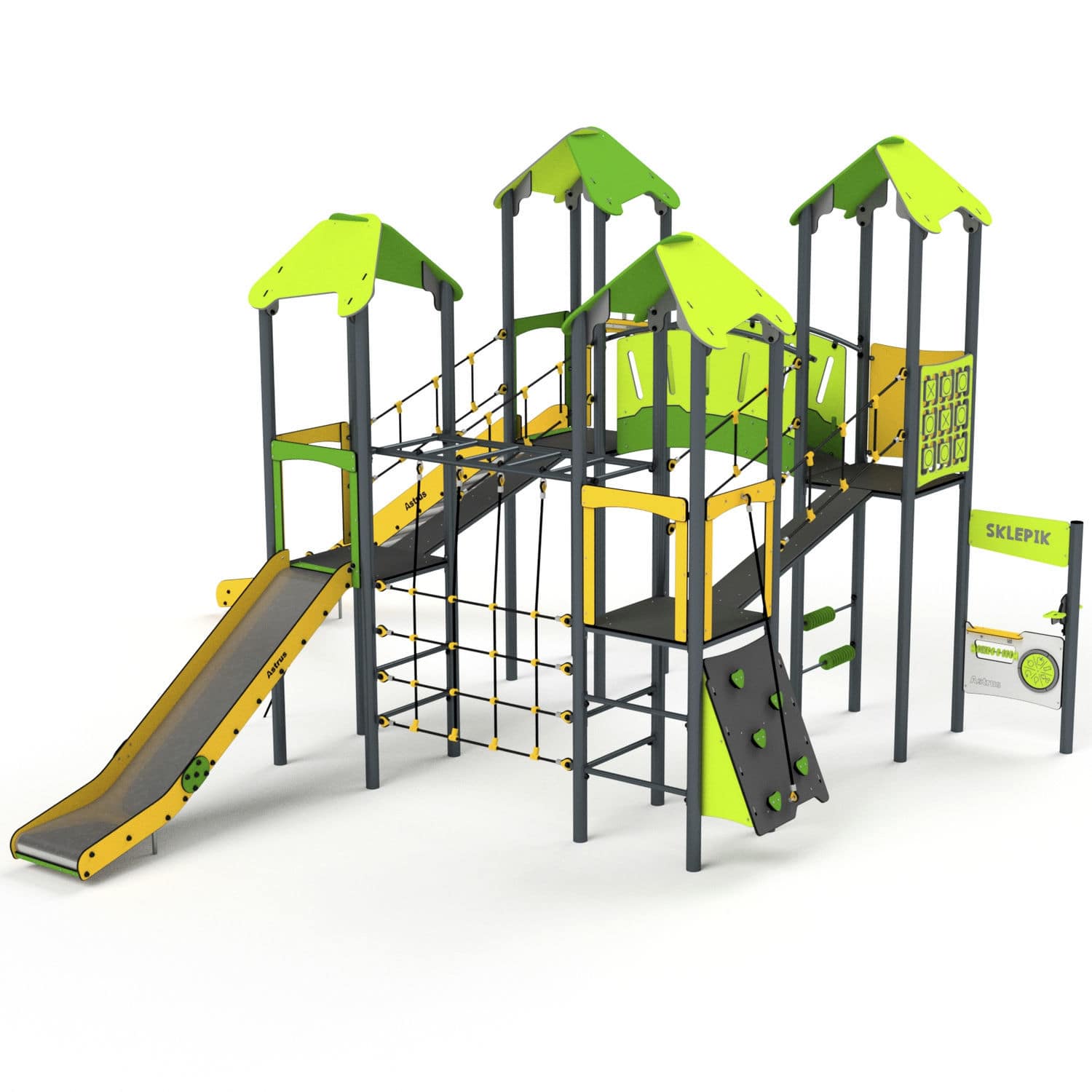 Playground play structure - 11048 - Astrus Playgrounds - metal / HDPE ...