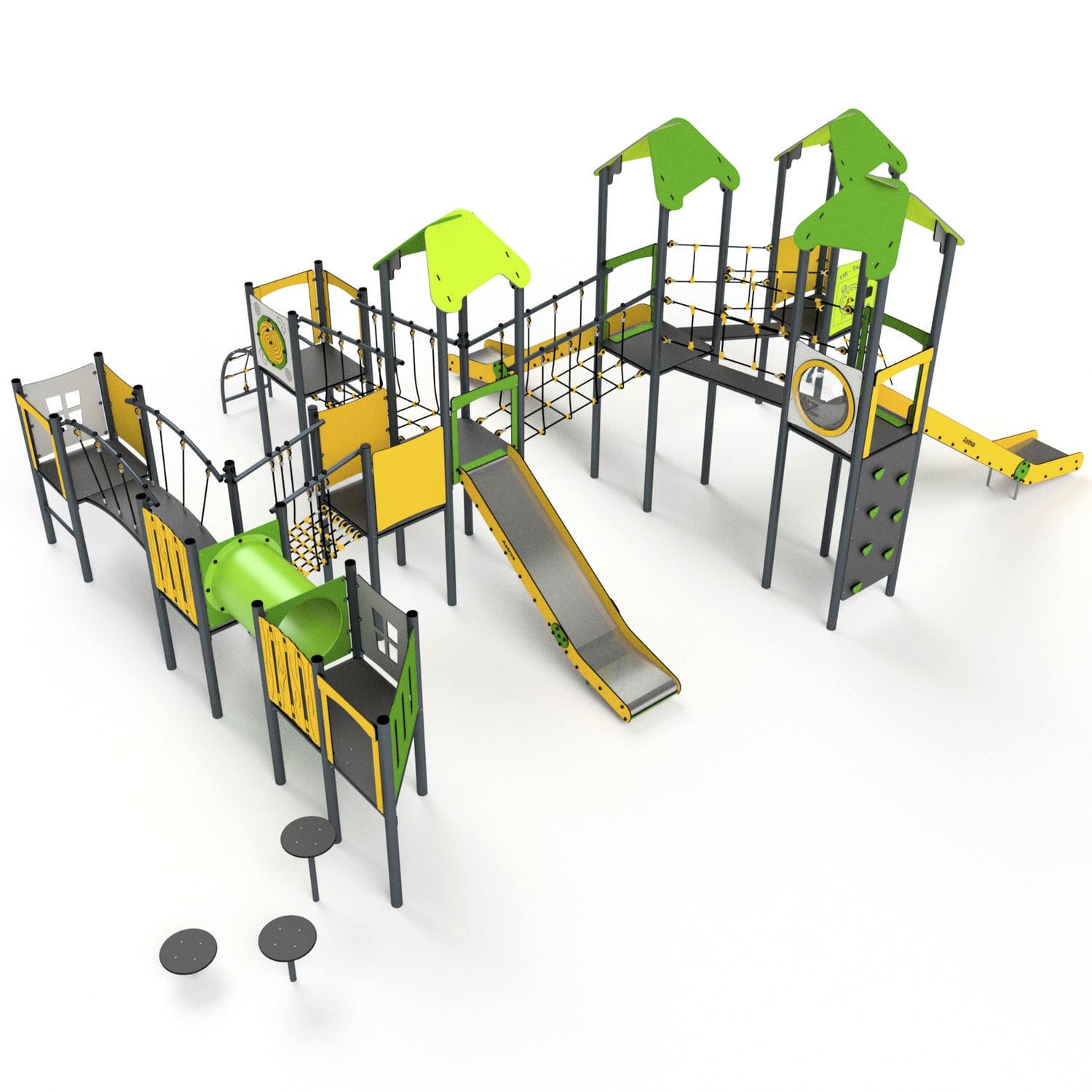 Playground structure - 11051 - Astrus Playgrounds - metal / HDPE / modular