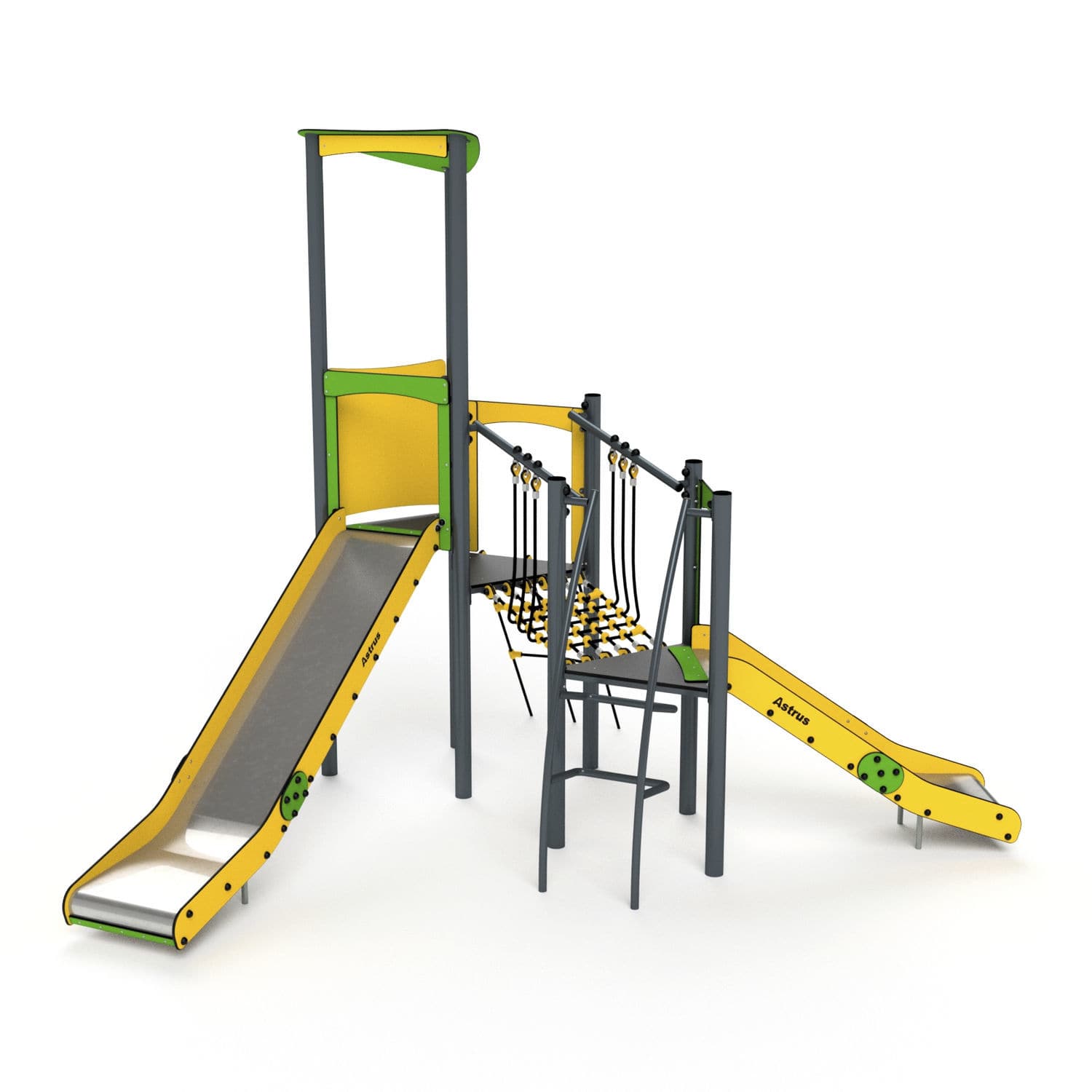 Playground structure - 11053 - Astrus Playgrounds - metal / HDPE / modular