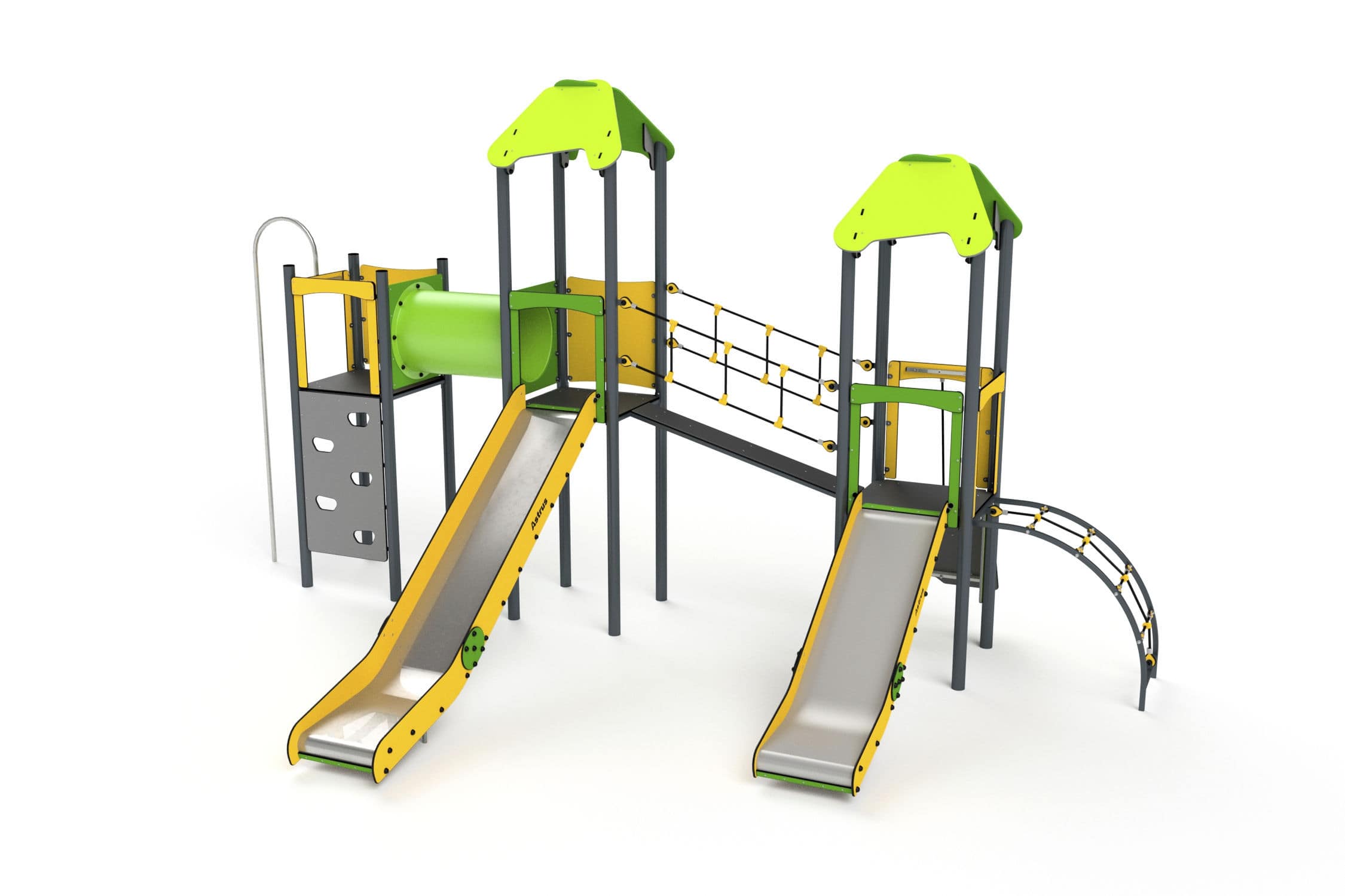 Playground structure - 11062 - Astrus Playgrounds - metal / HDPE / modular