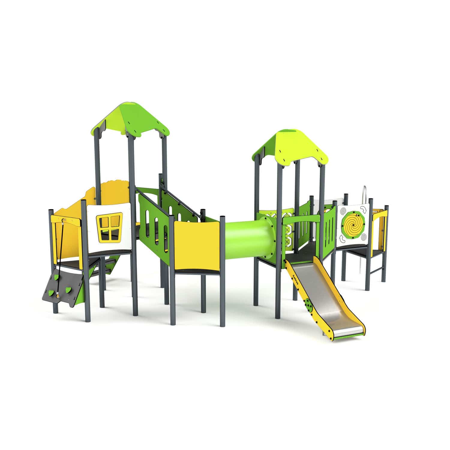 Playground structure - 11077 - Astrus Playgrounds - metal / HDPE / modular