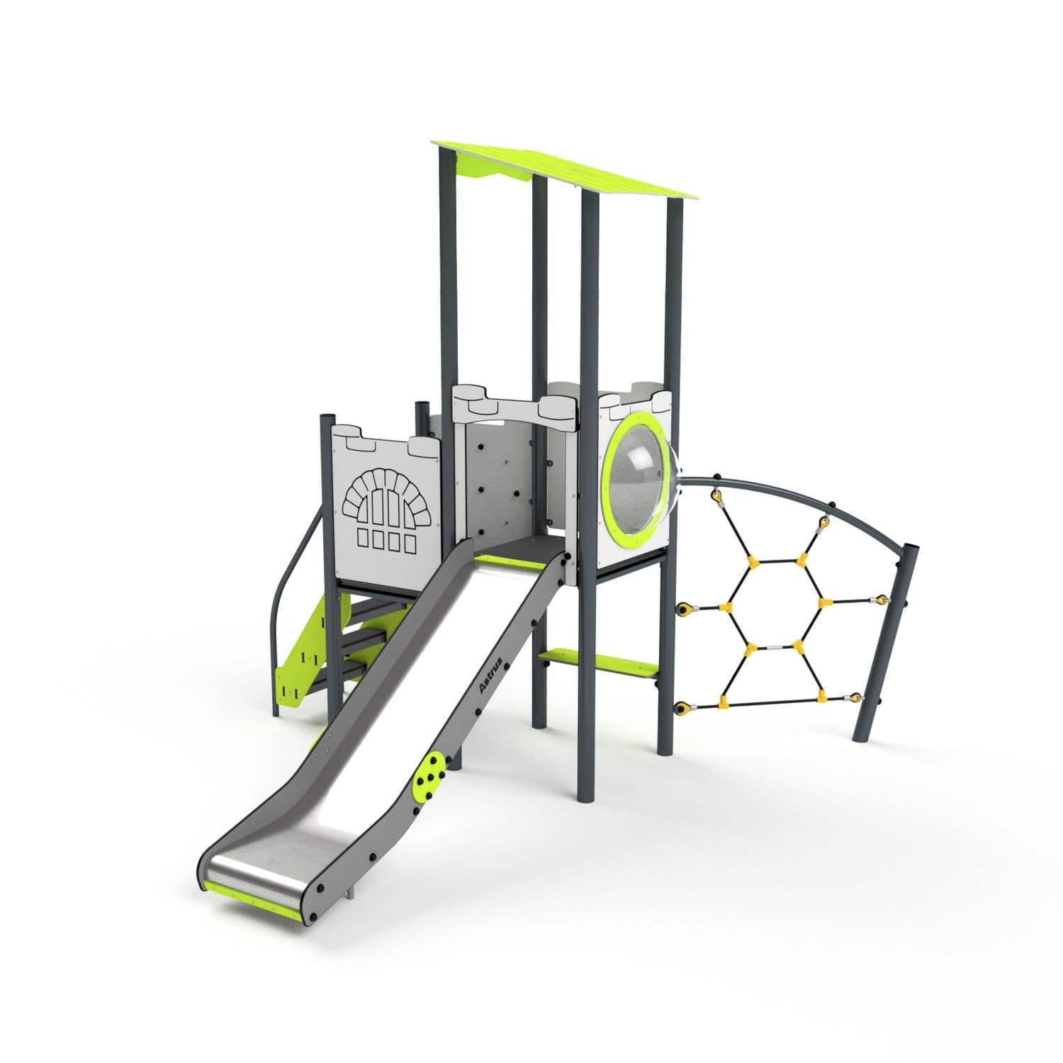 Playground structure - 11108 - Astrus Playgrounds - metal / HDPE / modular