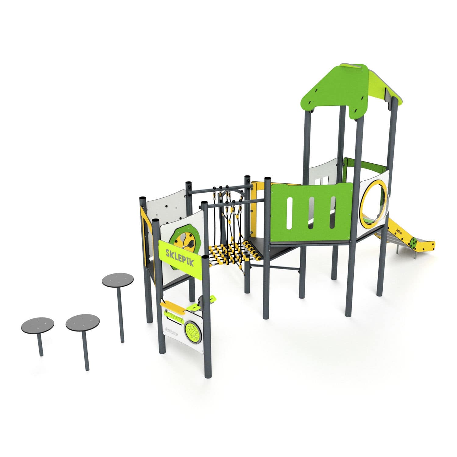 Playground play structure - 11081 - Astrus Playgrounds - metal / HDPE ...