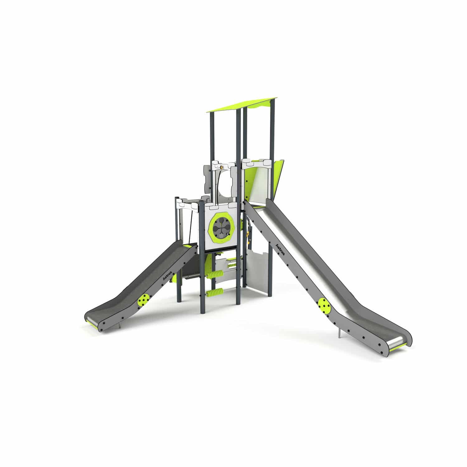 Playground structure - 11092 - Astrus Playgrounds - metal / HDPE / modular