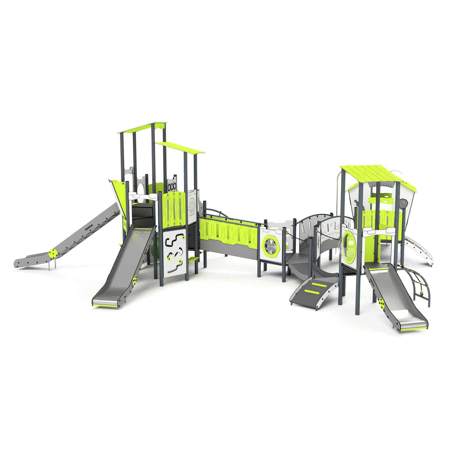 Playground structure - 11102 - Astrus Playgrounds - metal / HDPE / modular