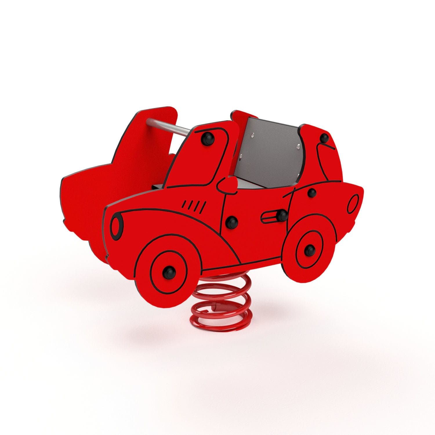 HDPE spring rocker - 3420S - Astrus Playgrounds - transport / 1-seat ...