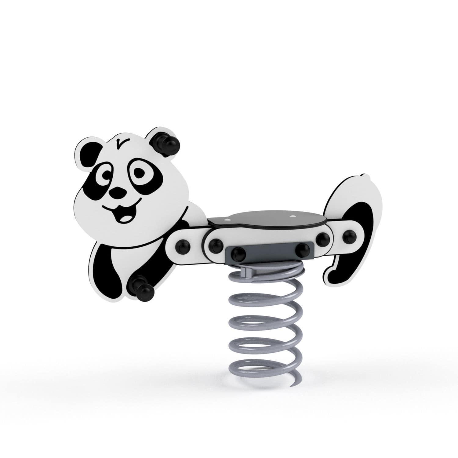 HDPE spring rocker - 3425S PANDA - Astrus Playgrounds - animal / 1-seat