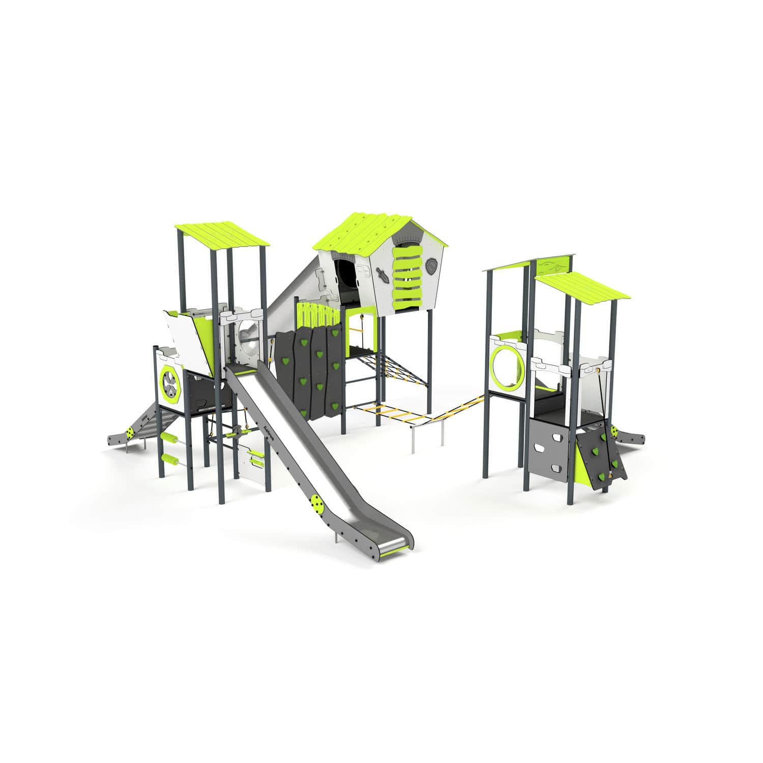 Playground structure - 11085 - Astrus Playgrounds - metal / HDPE / modular