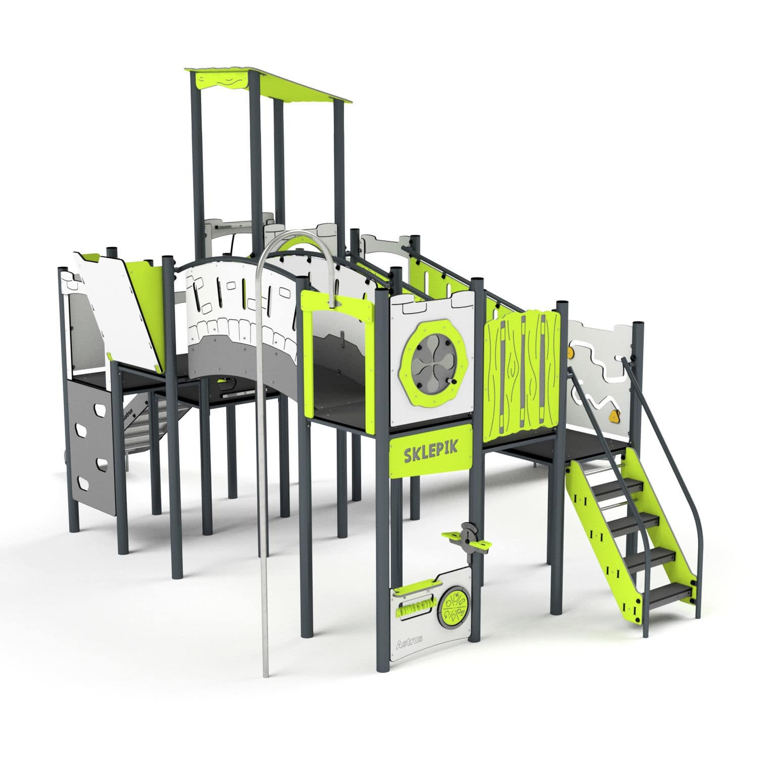 Playground play structure - 11112 - Astrus Playgrounds - metal / HDPE ...