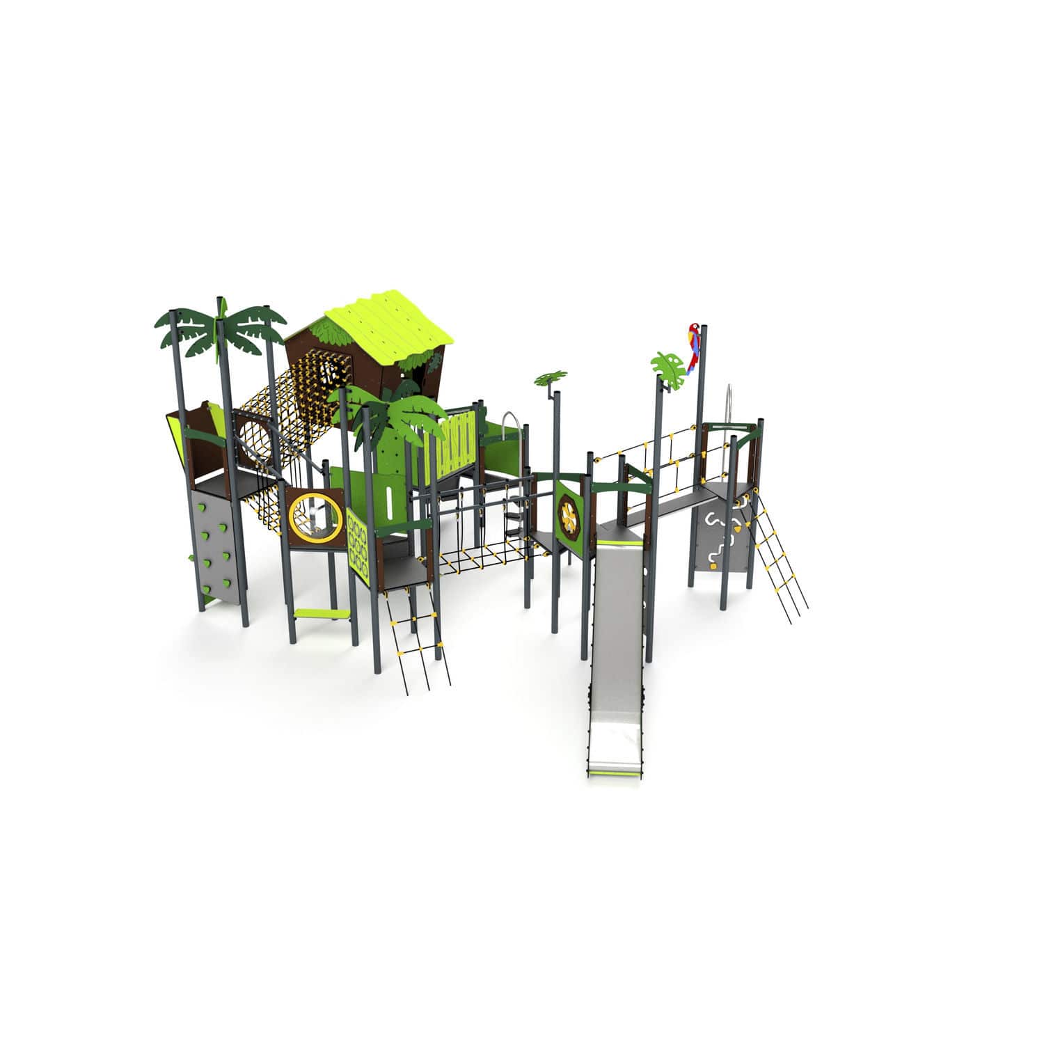 Playground structure - 11117 - Astrus Playgrounds - metal / HDPE / modular