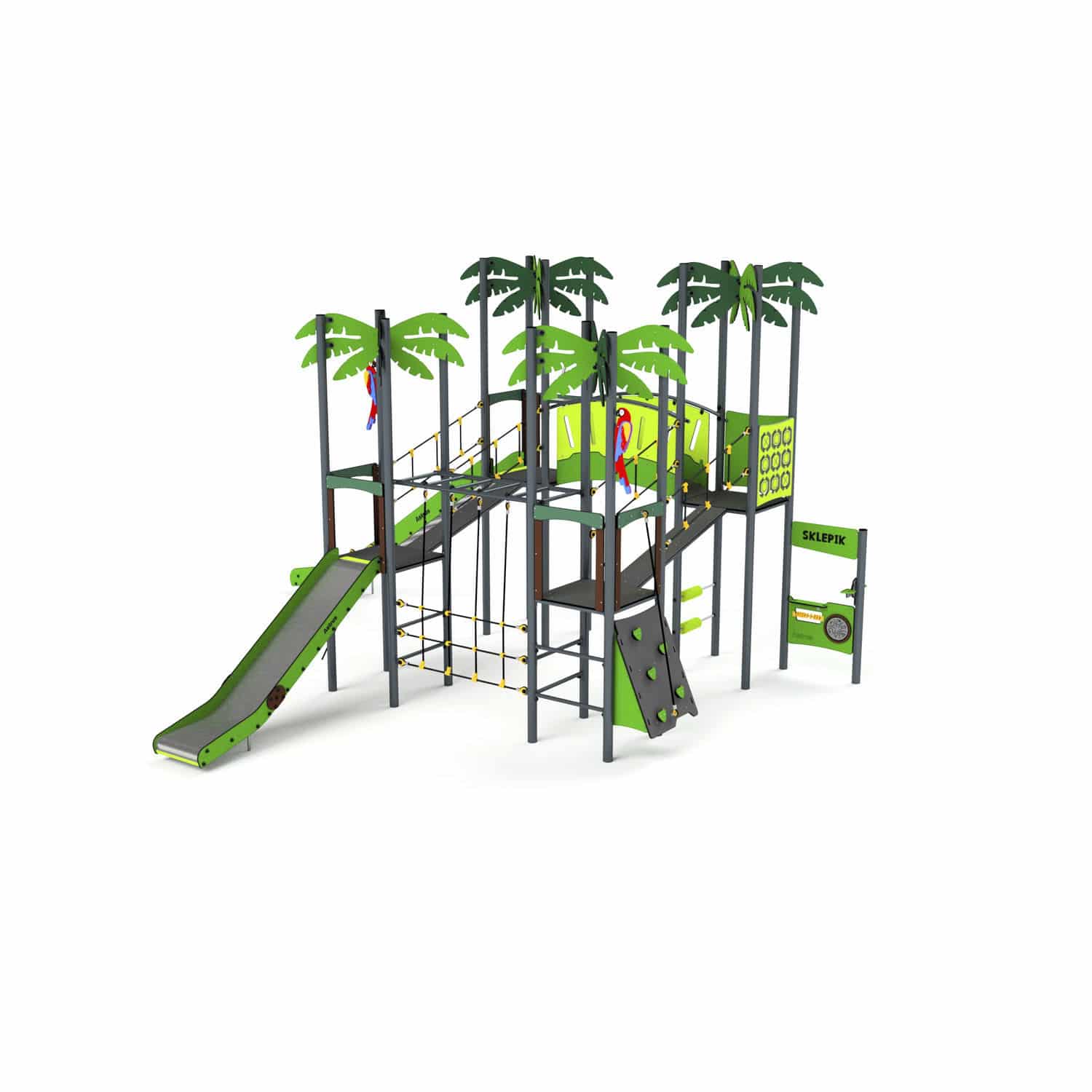 Playground structure - 11129 - Astrus Playgrounds - metal / HDPE / modular