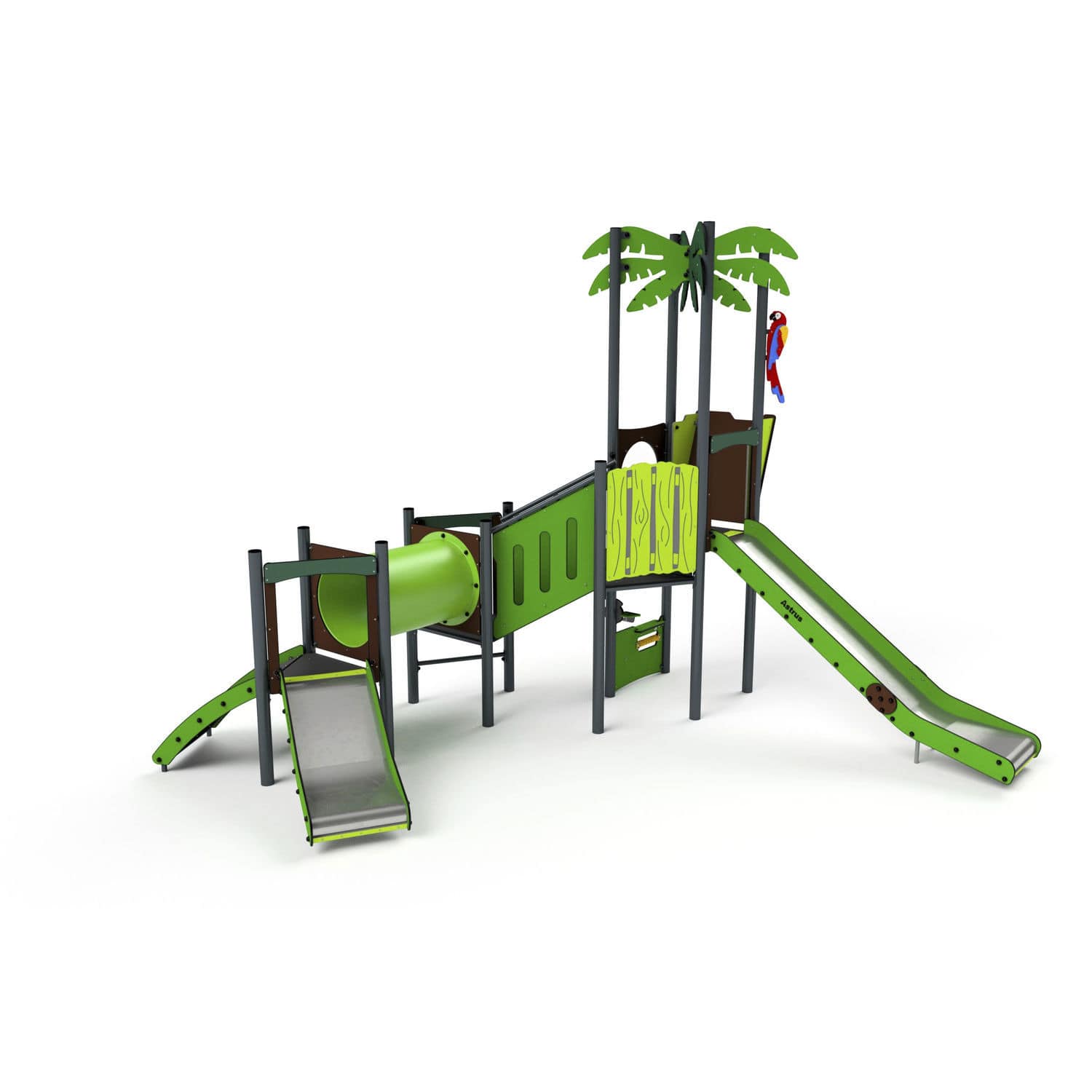 Playground structure - 11130 - Astrus Playgrounds - metal / HDPE / modular