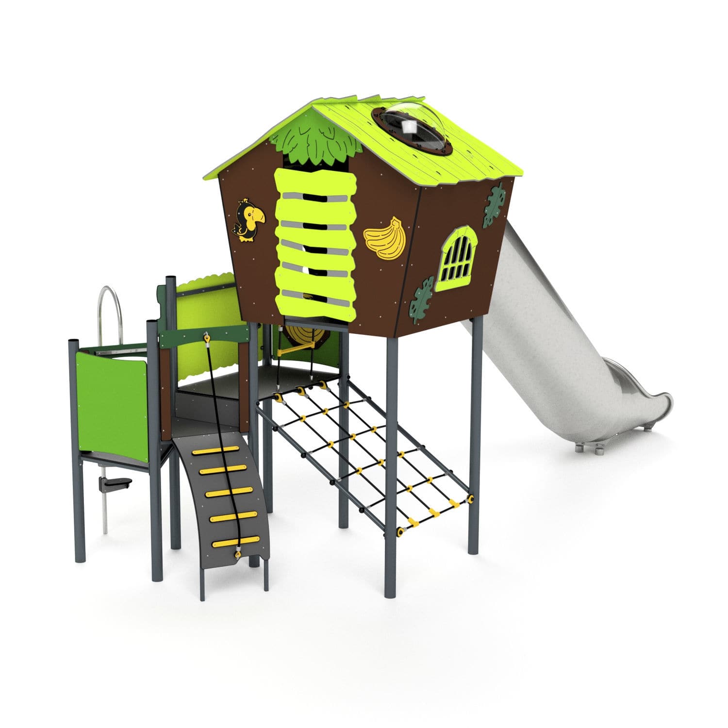 Playground structure - 11131 - Astrus Playgrounds - metal / HDPE / modular