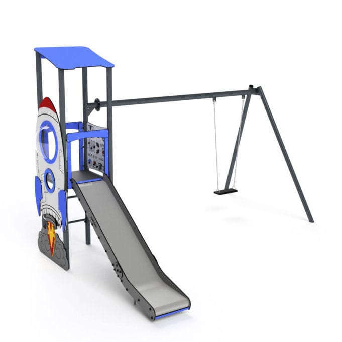 Playground structure - 11143 - Astrus Playgrounds - metal / HDPE / modular