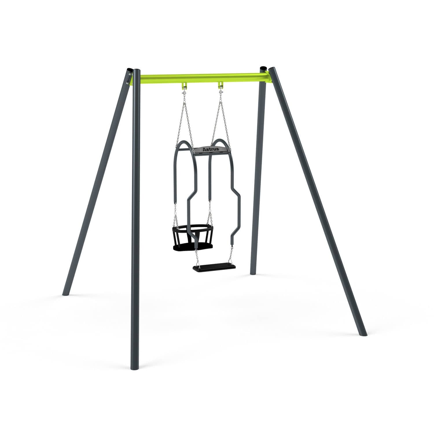 Metal swing - 3516S - Astrus Playgrounds - playground / double