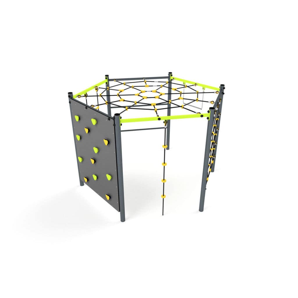 Playground climbing structure - 3606S-1 WITH SPIDER WEB - Astrus ...