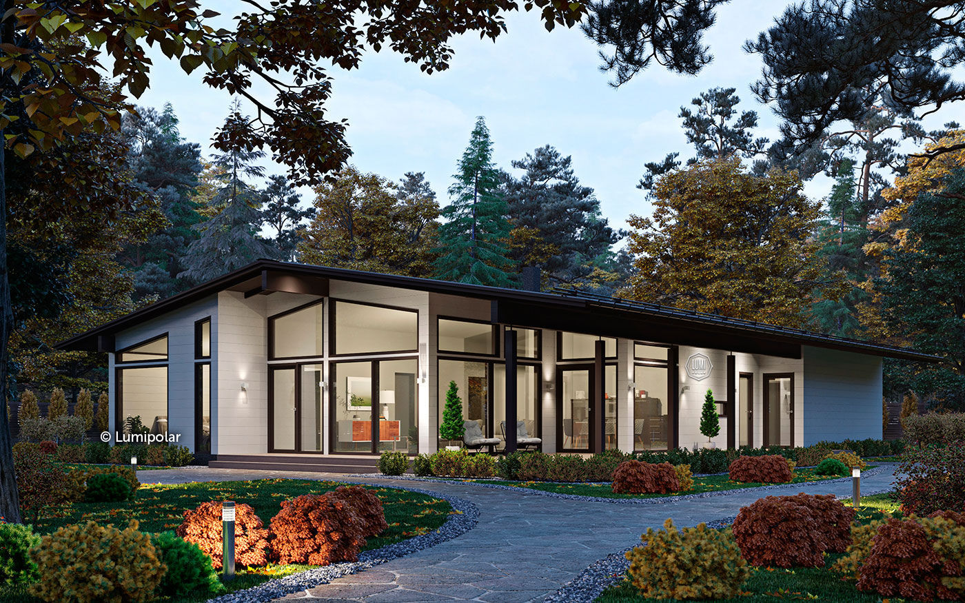 Prefab house - SUN SHINE 199 - Lumi Polar - eco-friendly / energy ...