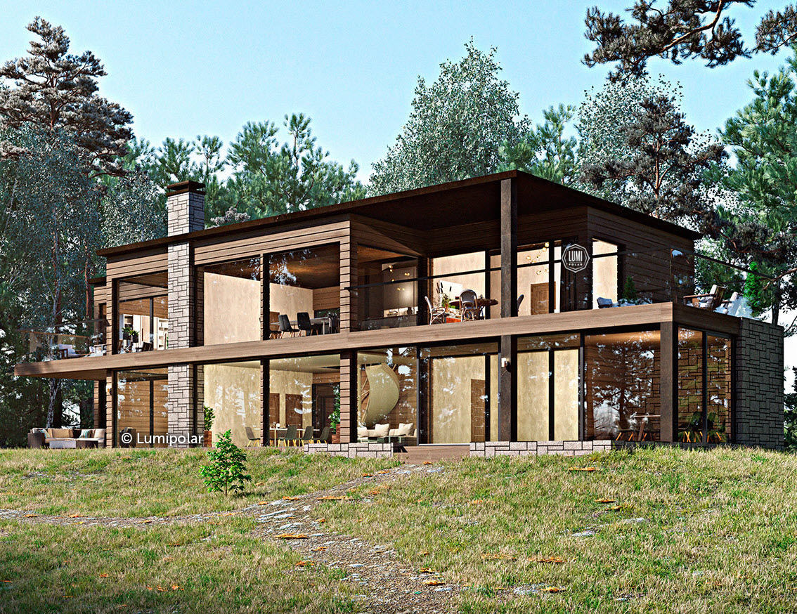 Standard model house - PILOTAZH 486 - Lumi Polar - eco-friendly ...