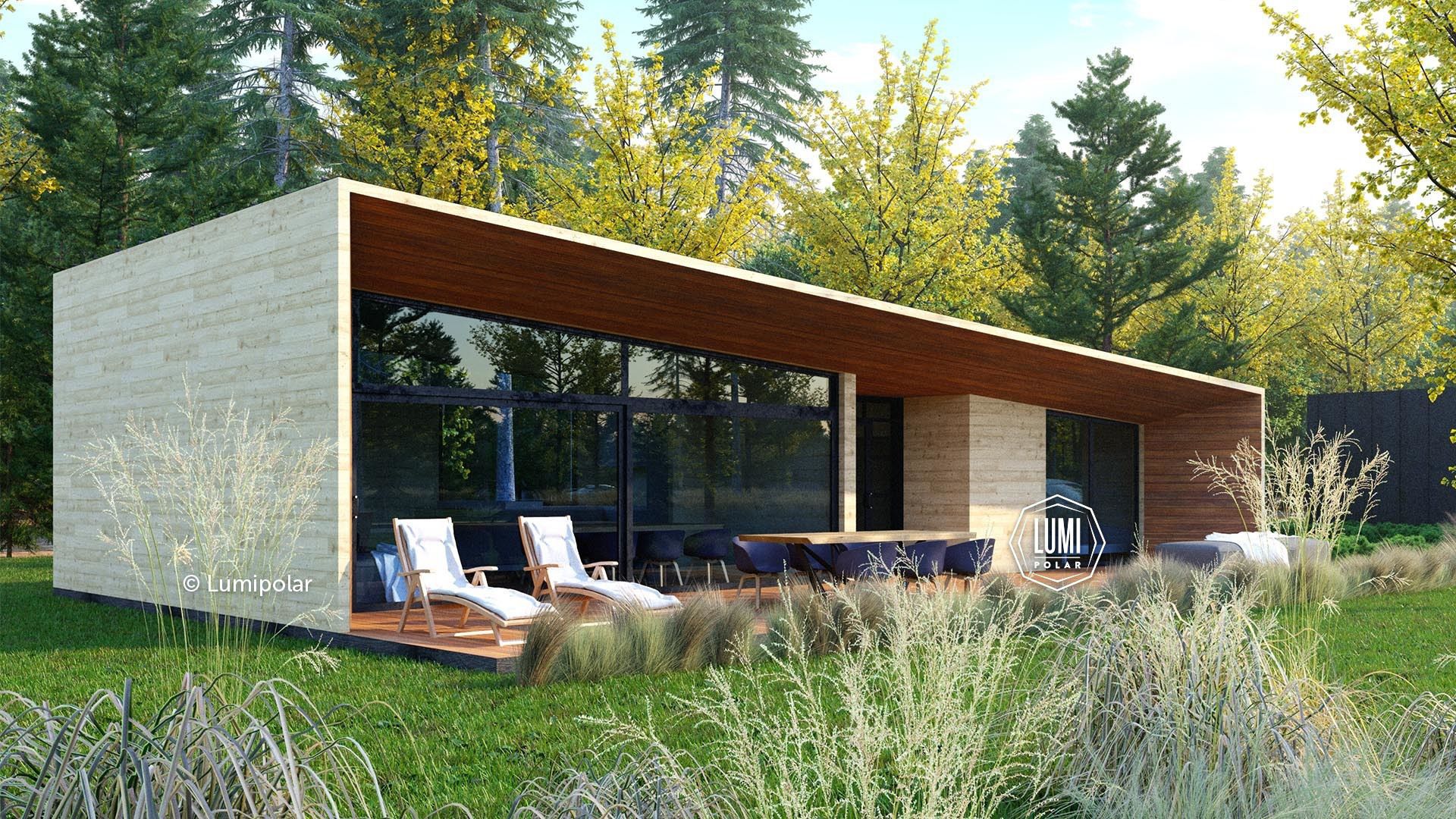 Prefab house - Neo Box 75 - Lumi Polar - eco-friendly / energy-saving ...