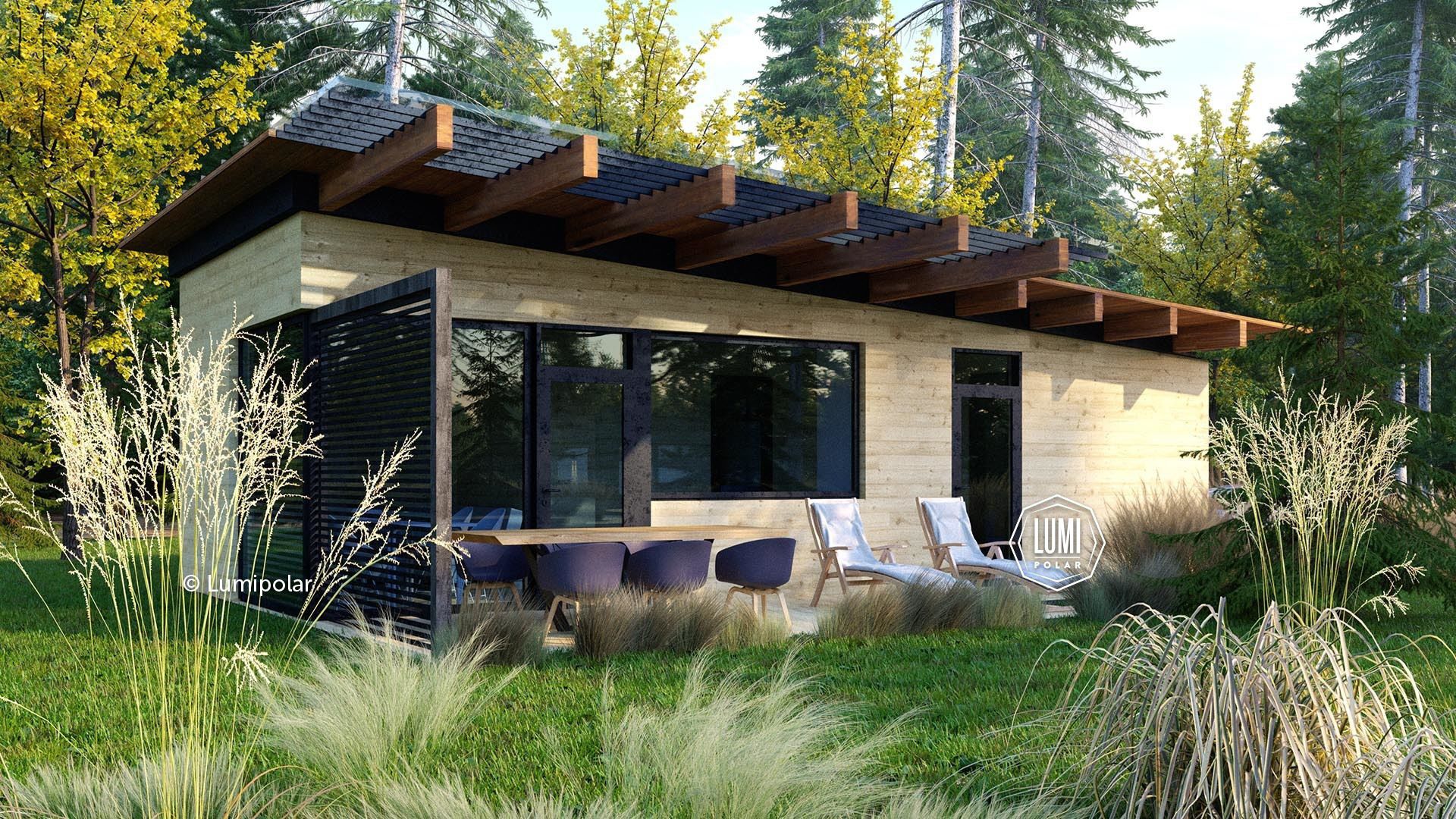 Prefab house - Neo Brick 45 - Lumi Polar - eco-friendly / energy-saving ...