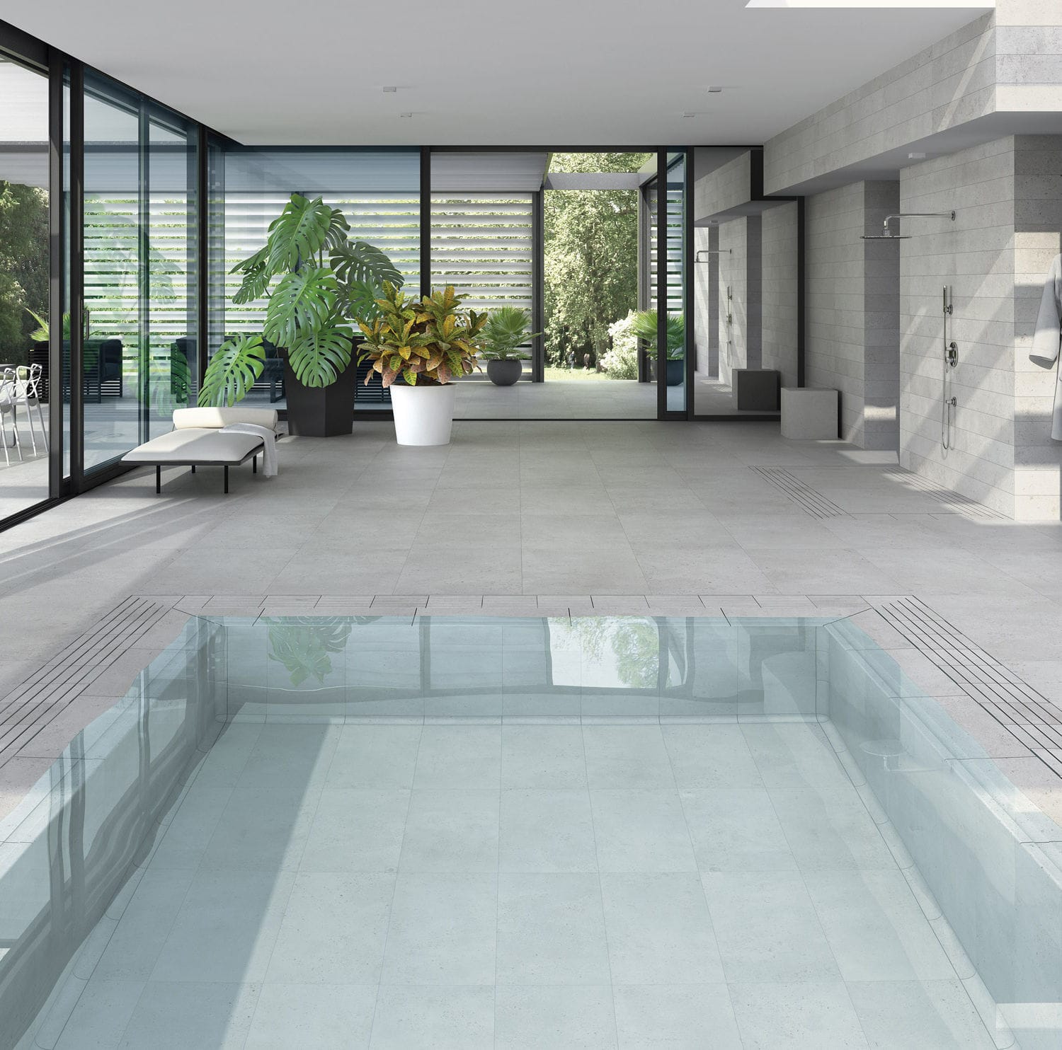 Porcelain stoneware tile - LITOS ÁRTICO - Exagres - matte / enameled ...