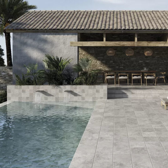 Porcelain stoneware tile - PROVENZA - Exagres - matte / aged / indoor