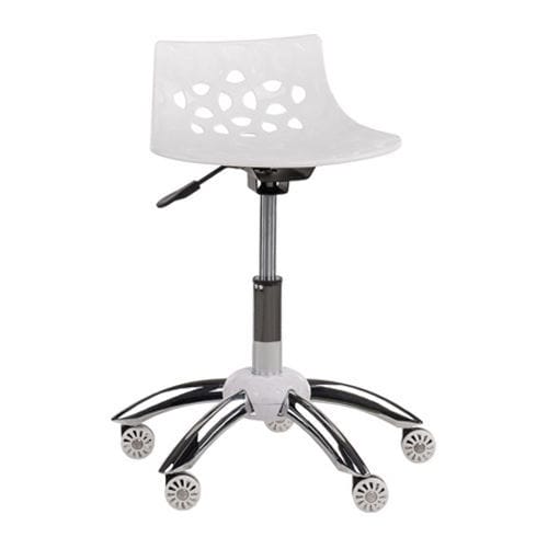 Plastic task stool - FLOWER 2 - Ayala - on casters / adjustable / star base