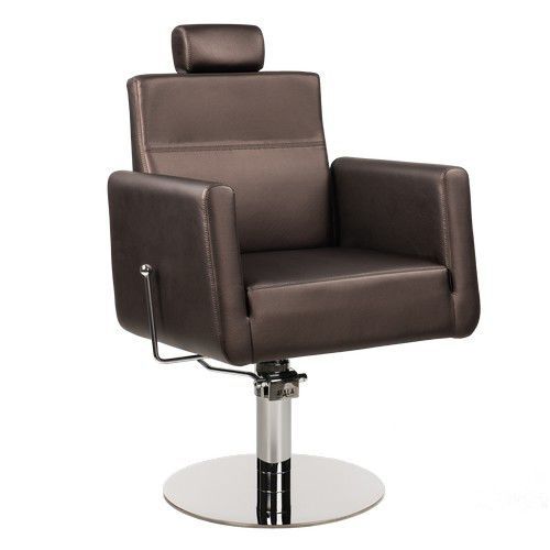Fabric barber chair - RAY - Ayala - chromed metal / with footrest ...