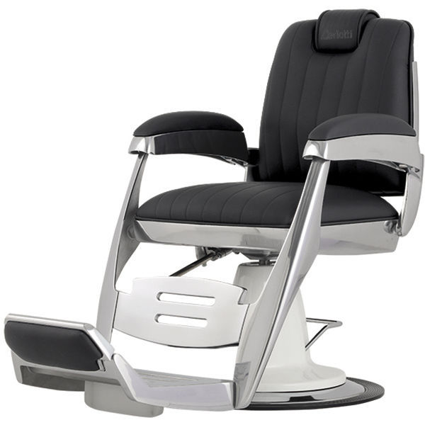 Fabric barber chair - JUPITER388 - Ceriotti - chromed metal / with ...