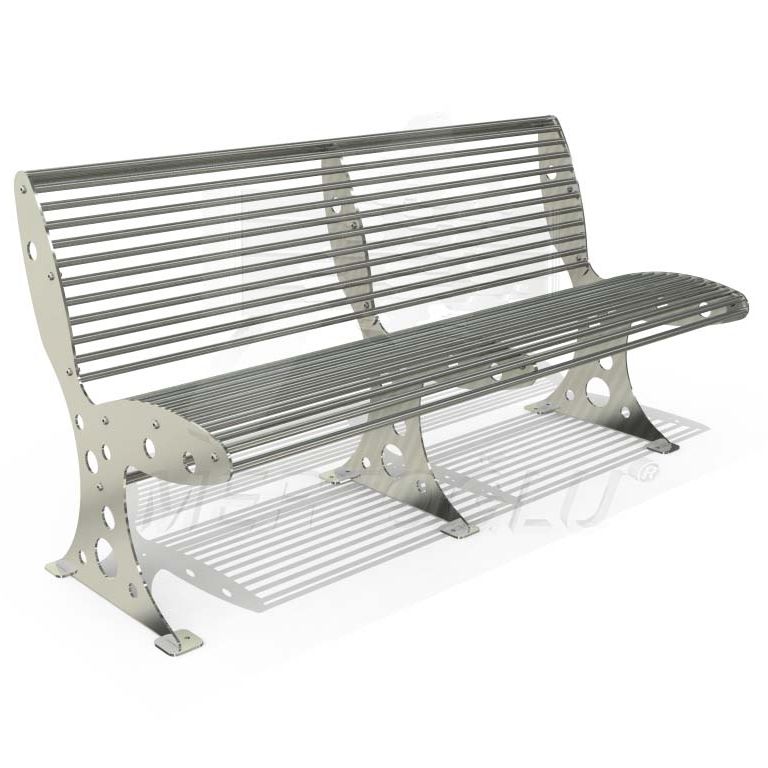 Contemporary bench - MOB-340 - Mertoglu - stainless steel
