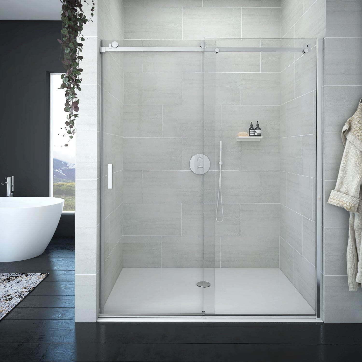 Sliding shower screen - ARTEGO D FOR NICHE - Aquaestil plus - for ...