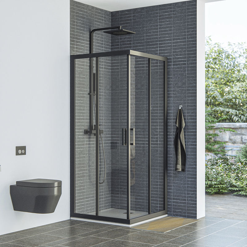 Sliding shower screen - SAVANA - Aquaestil plus - square / corner ...