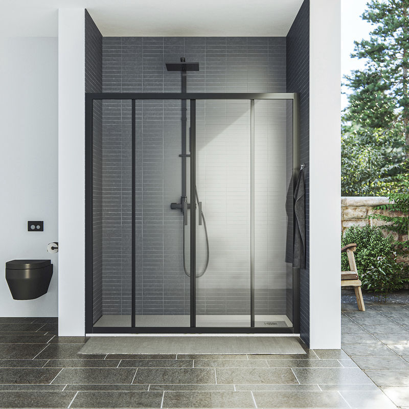 Sliding shower screen - SAVANA 2D FOR NICHE - Aquaestil plus - for ...