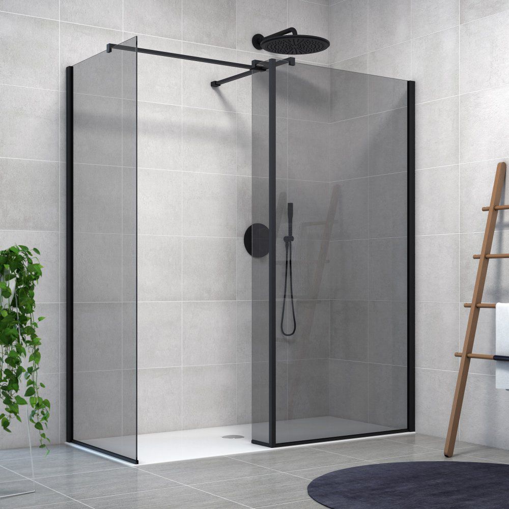 Fixed shower screen - ZENITH WALL + L + W - Aquaestil plus - corner ...