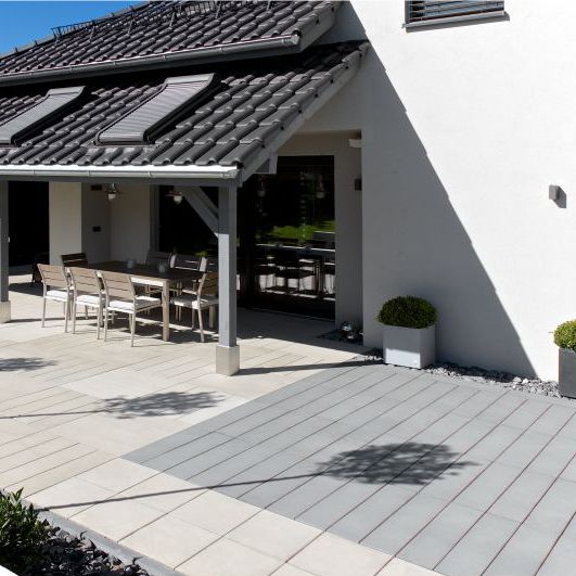 Concrete paving slab - SOLID - Modern Line - garden / textured / pedestrian