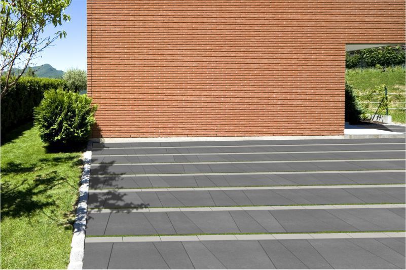 Concrete paving slab - ECOSOLID - Modern Line - pedestrian / drive-over ...