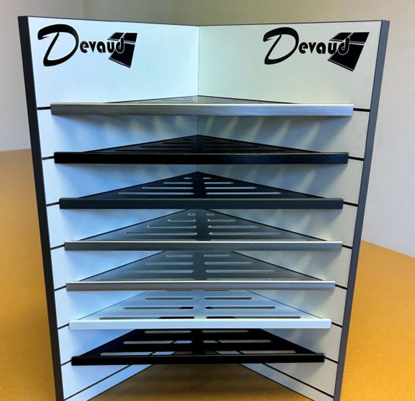 Bathroom shelf - DEVAUD SAS - wall-mounted / contemporary / aluminum