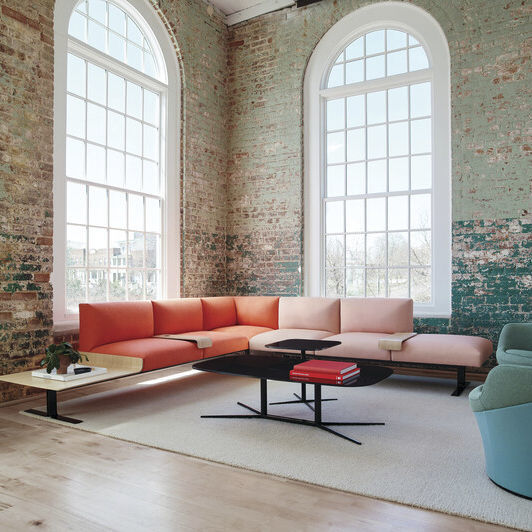 Modular sofa - Vettore - STUDIO TK - corner / contemporary / fabric