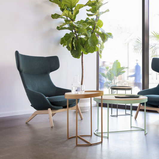 Contemporary side table - Sly - STUDIO TK - wood veneer / lacquered ...