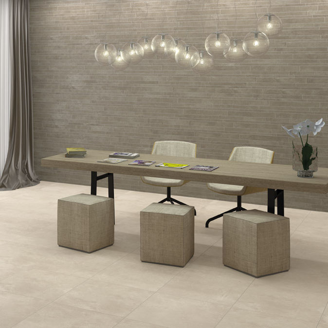 Ceramic tile - KOMPACT - Aleluia Ceramicas S.A - polished / matte / indoor