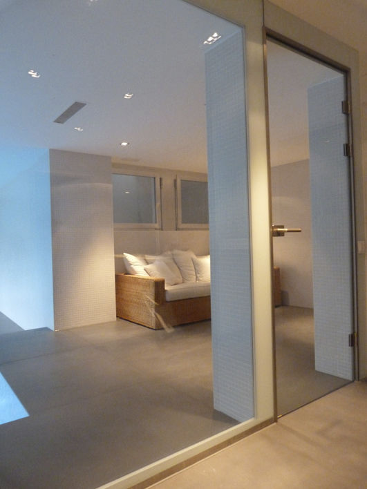 Removable partition - Kowalski SA - glazed / home / for swimming pool