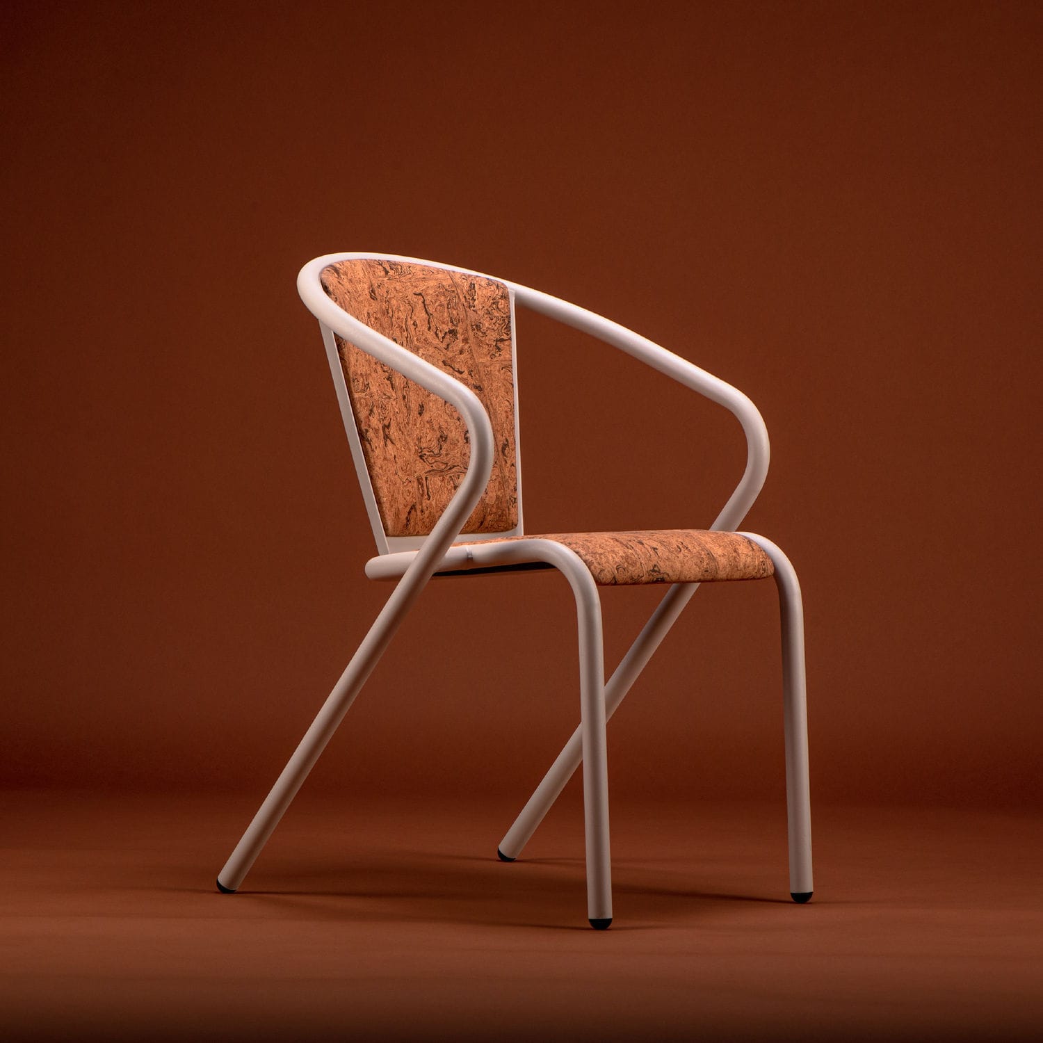 Contemporary chair - BICAchair XL - BICA chair - indoor / cork / steel base