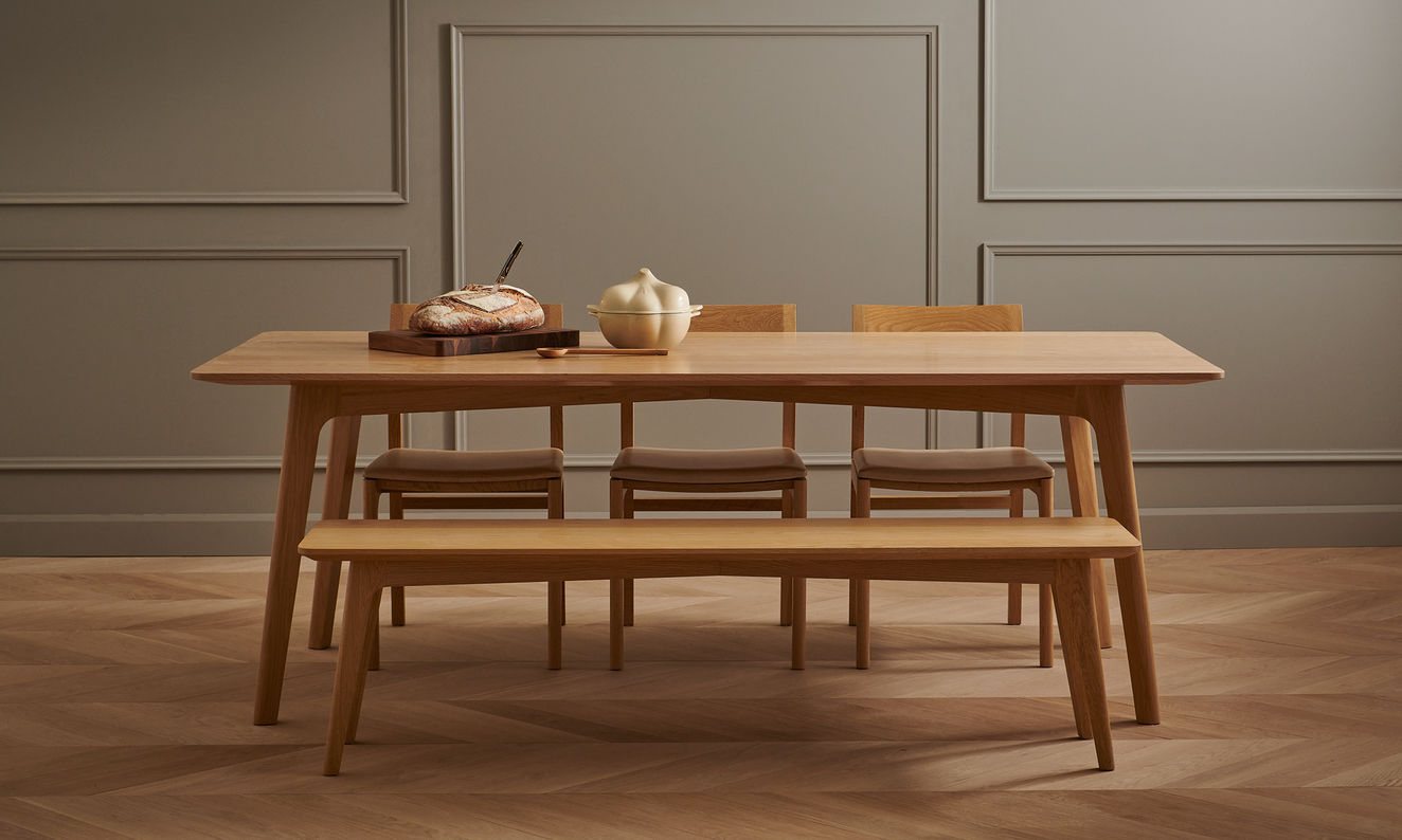 Contemporary dining table - T107 - KASTELLA - oak / American walnut / maple