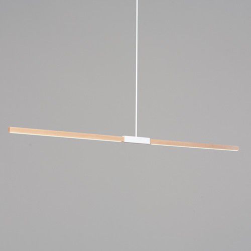 Hanging light fixture - Stickbulb - LED / linear / wooden