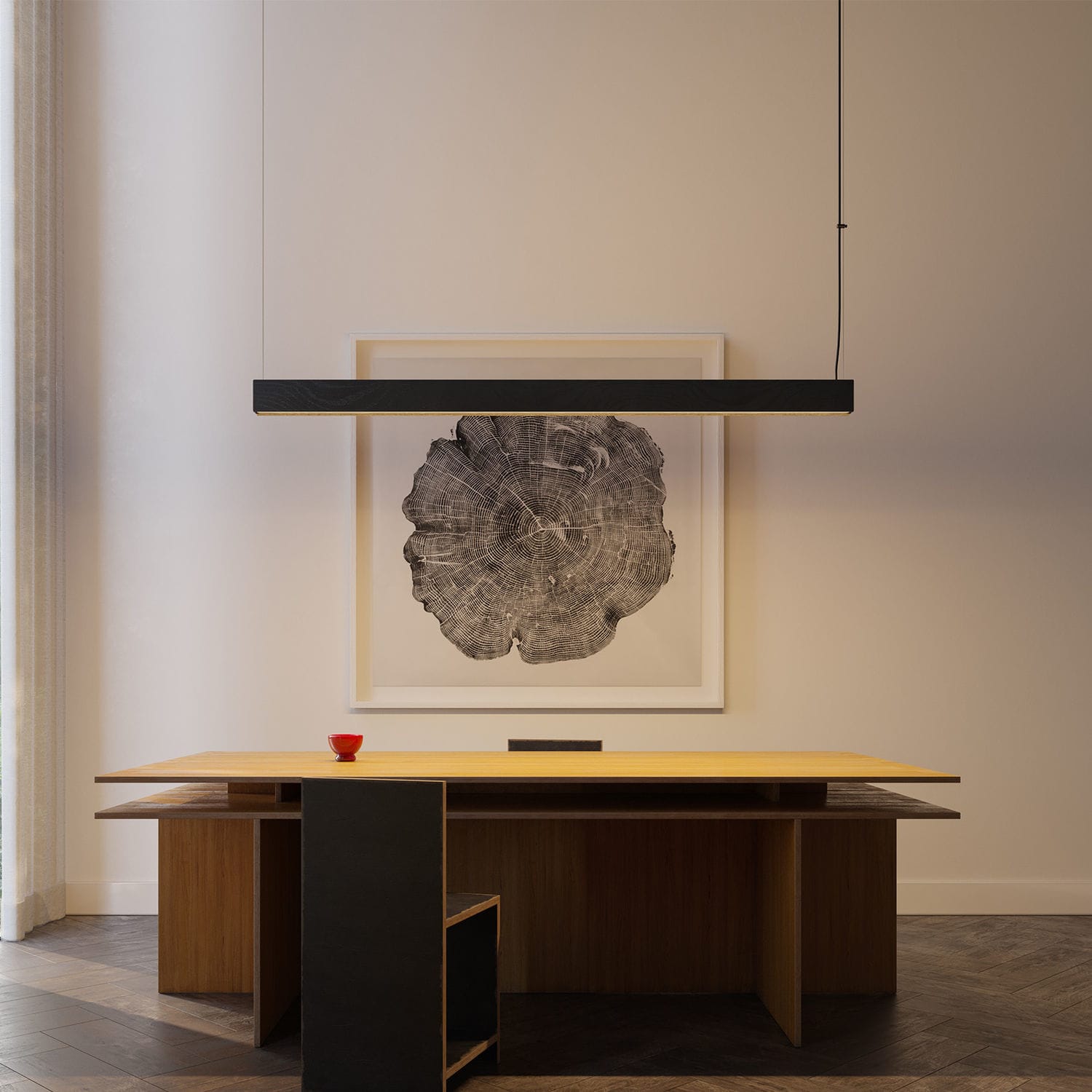 Hanging lamp - TREELINE - Stickbulb - wood / contemporary / urban