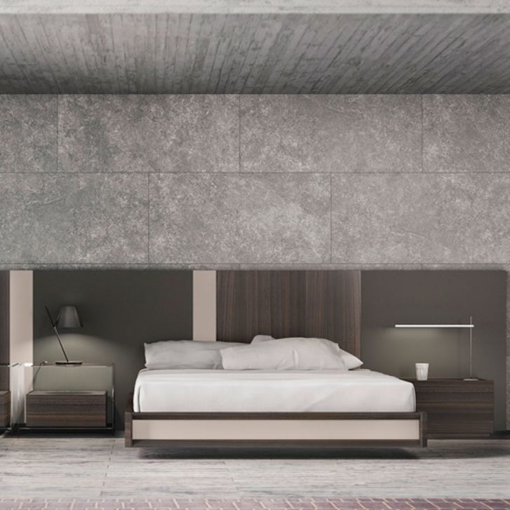 Double bed - LEGO - EMEDE - contemporary / with headboard / with ...