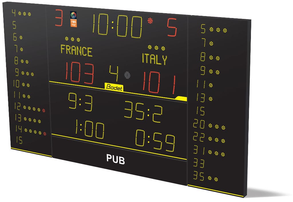 Scoreboard - 8T225 ALPHA - F10 - Bodet Sport