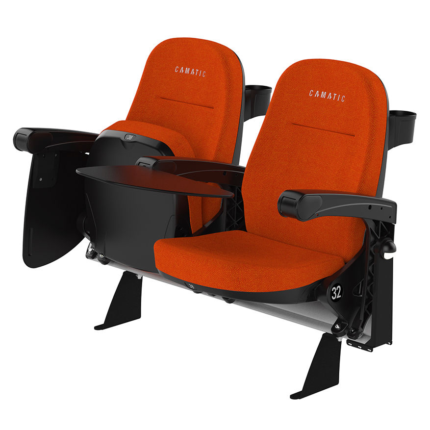 Contemporary auditorium seating - FORTE JOT - Camatic Seating - fabric ...