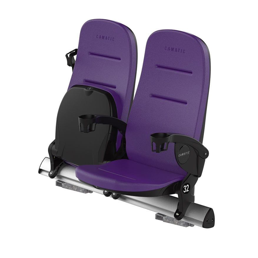 Contemporary auditorium seating - FORTE HIGH-BACK - Camatic Seating ...